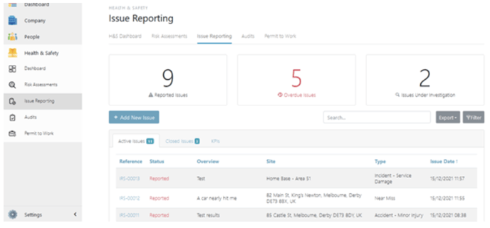 How Do I Create a new Issue Report?